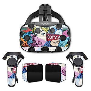 MightySkins Skin Compatible With HTC Vive Full Coverage - Train Graffiti | Protective, Durable, and Unique Vinyl Decal wrap cover | Easy To Apply, Remove, and Change Styles | Made in the USA