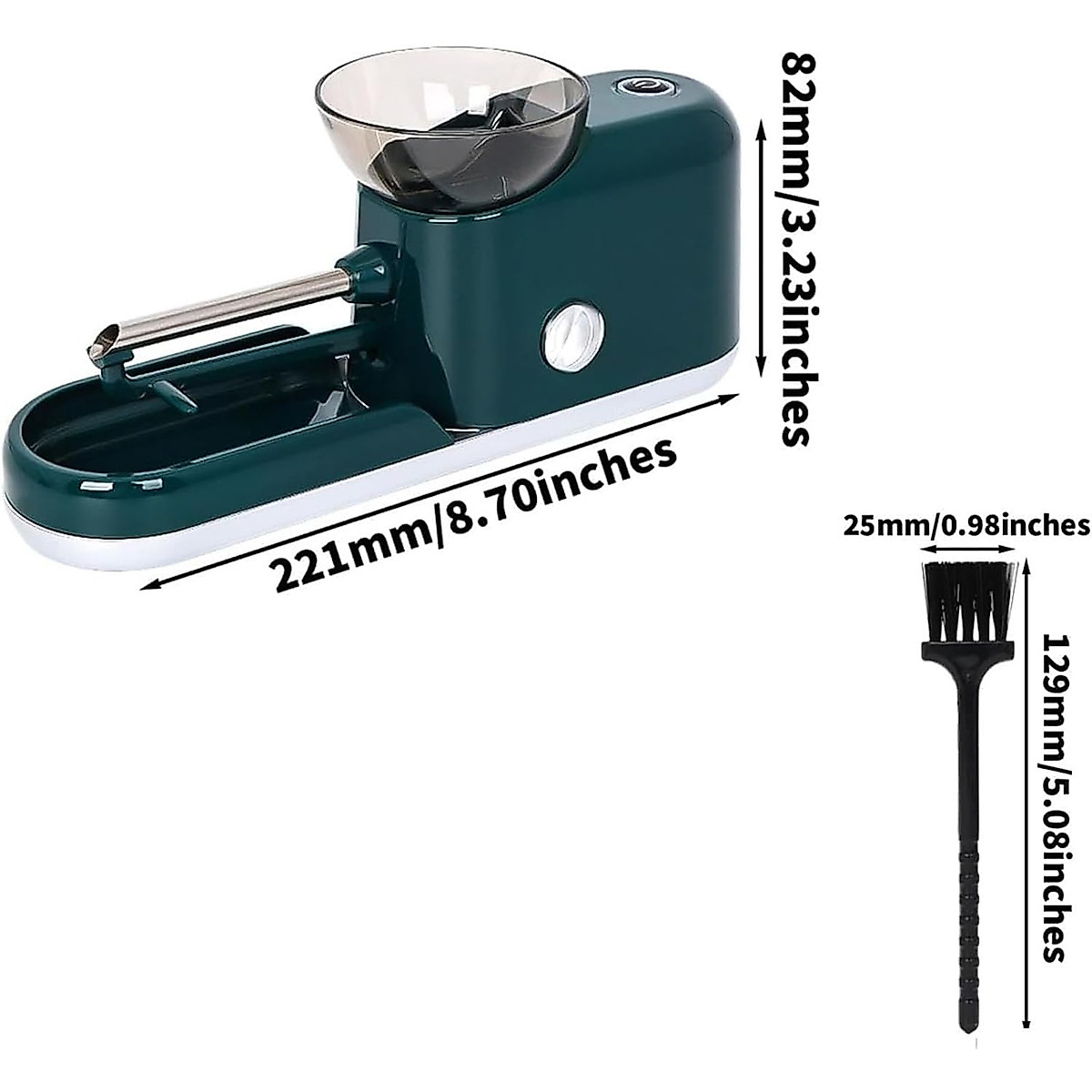 Generic Lorivu Automatic Roller, The Za Machine, Electric 6.5mm/8mm Za Machine, Portable Herb Grinder 8mm Tube, 2024 New TheZaMachine (Gold)