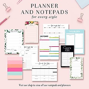 Bliss Collections Monthly Planner, Simple Pink Self-Care, Undated Desk Calendar and Planner for Organizing and Scheduling Tasks, Productivity Tracker, Goals, Notes and To-Do Lists, 12"x18" (18 Sheets)