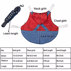 Anelekor Small Pet Costume Rabbit Clothes Ferret Hoodies Sweatshirt Bunny Vest Harness and Leash Set Kitten Sweater Small Animals Outfits for Chihuahua Kitty Mini Dog and Small Breeds (A, S)