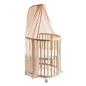 Stokke Sleepi Canopy by Pehr, Blush - Dreamy Crib Canopy for Sleepi Mini & Crib/Bed - Available in Numerous Colors - Oeko-Tex Standard 100