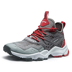 RAX Men's Ventilation Hiking Shoe Outdoor Trail Running Sneaker Grey
