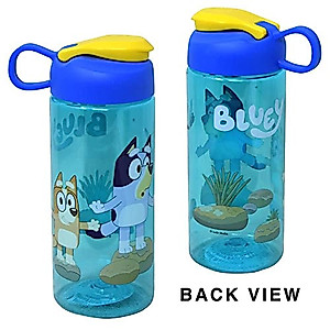 Bluey Water Bottle for Kids, Girls, Boys - 3 Pc Bluey School Supplies Bundle with Bluey Drinking Bottle Plus Stickers and More | Bluey Drinking Cups for Kids
