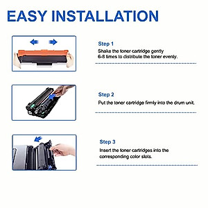 Tounker TN227BK/C/M/Y High Yield Toner Cartridges 4 Pack Compatible Replacement for TN227 TN227BK TN-227 TN223 TN223BK for HL-L3290CDW MFC-L3770CDW HL-L3210CW HL-L3270CDW MFC-L3710CW Printer