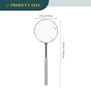 Heallily 2Pcs Round Optical Cross Cylinder Lens Optical Instruments diopters (0.25/0.5)