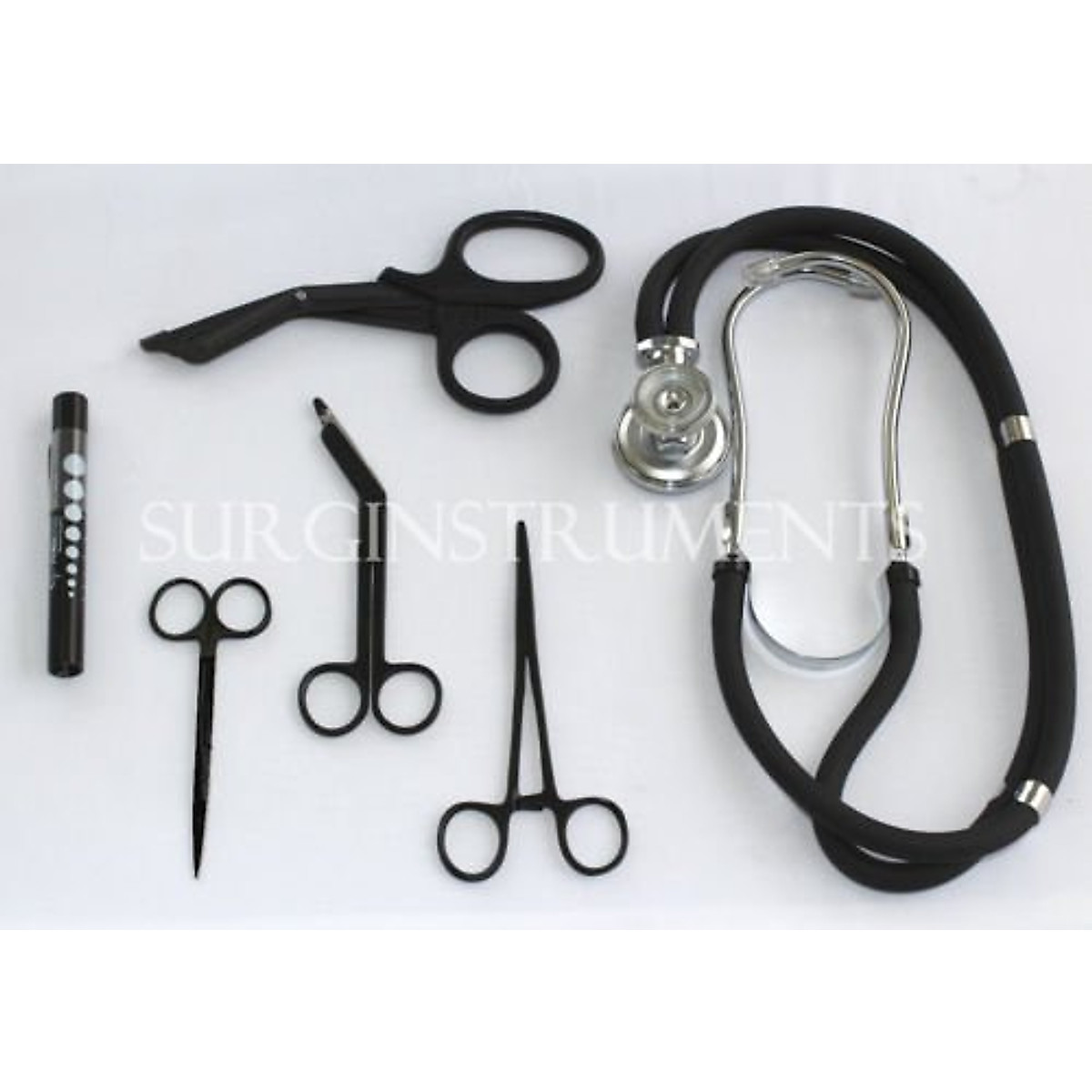 Full Black Paramedic Set - Diagnostic EMT Nursing EMS Emergency Sprague