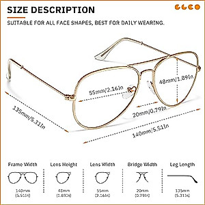 IBOANN Blue Light Blocking Glasses W/Photochromic Lens 3 Pack Round Fashion Retro Metal Gold Frame Eyewear-Anti 99.9% UV rays