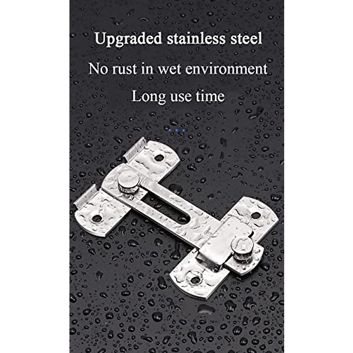 Combi Bolt Door Lock ，Sliding Door Lock ， Sliding Bolt Door Locks Padlock, Stainless Steel Door Latch, 90 Degree Door Buckle for Cabinet, Bar, Closet, (Size:49mm) (Size : 70mm) ( Size : 70mm ( Size :