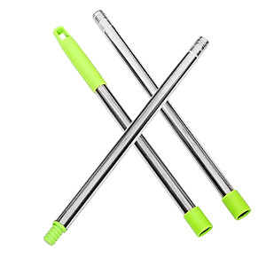 Beavorty 3 Sets Mop Stick Pole Broom Replace Handle Mop Handles for Floor Cleaning German Thread Mop Handle Commercial Palo Metal Broom Rods Mop Handle Replacements Broom Handle Plastic