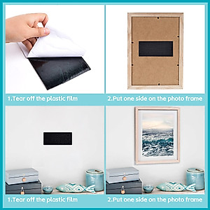 Nurkul 4 Inch x 18 Feet Black Hook and Loop Tape with Adhesive, Nylon Heavy Duty Hook and Loop Tape Strips, Non Slip Rug Grippers, Wall Adhesive Strips, Keep Couch Cushions from Sliding - Black