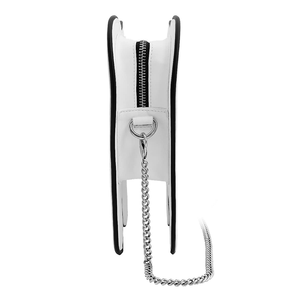 happyteeth Tooth Purse | Tooth Shape Handbag PU Crossbody Metal Chain Shoulder Bag Adjustable Strap Clutch