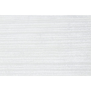 Bashian Radiance Collection WZ Hand loomed 100% Viscose Area Rug, 5.6' x 8.6', White