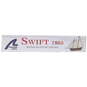 Artesanía Latina – Wooden Ship Model Kit – US Pilot Boat, Swift– Model 22110-N, 1:50 Scale – Models to Assemble – Initiation Level