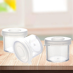 KOHAND 200PCS Plastic Small Paint Containers, Mini Paint Cups with Lids, Craft Storage Empty Paint Container for Beads, Painting, Glitter