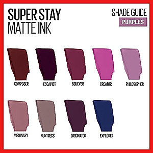 Maybelline New York SuperStay Matte Ink Un-nude Liquid Lipstick, Philosopher, 0.17 Ounce