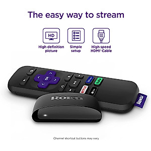 Roku Express HD Streaming Media Player with High Speed HDMI Cable and Simple Remote & Bundle Swanky Cables HDMI Cable