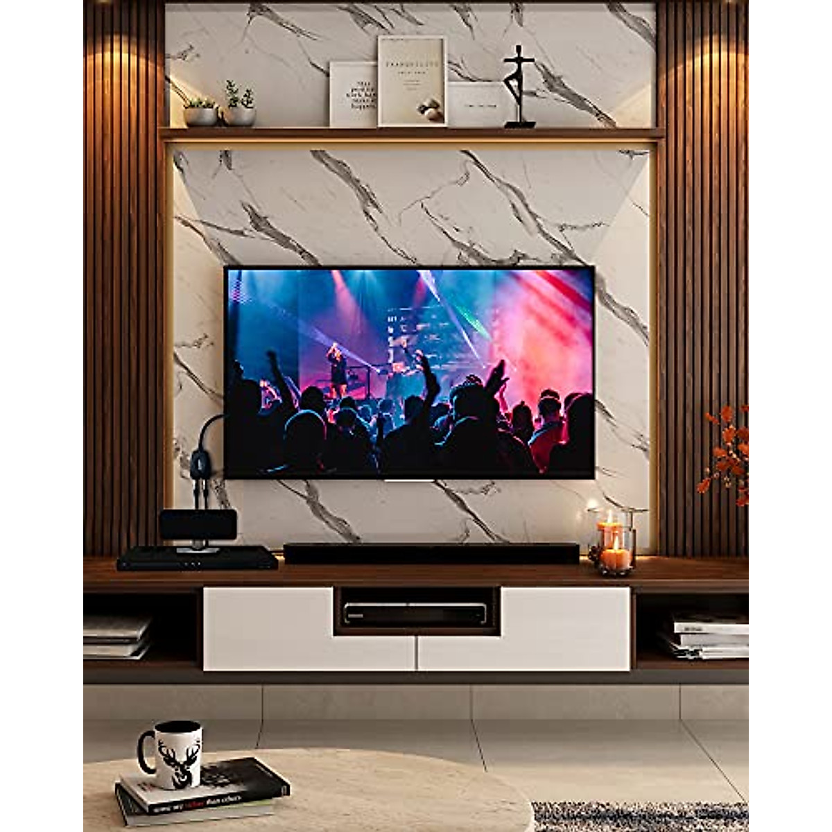 Alpluto Audio Splitter, Fiber Optic Audio Cable 1 in 2 Out Digital Toshlink Optical Audio Splitter Adapter Fiber Converter with 24K Gold Plated Connectors (Black)