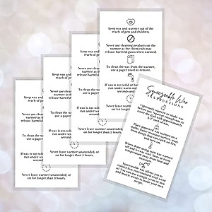 Squeezable Wax Instruction Care Cards Business Cards for Customers | 50 pk | How to Care for and use Your squeezable Scented Aroma Wax 2 x 3.5” in Meltable Wax for Plastic Squeeze Soft Tube Pouches