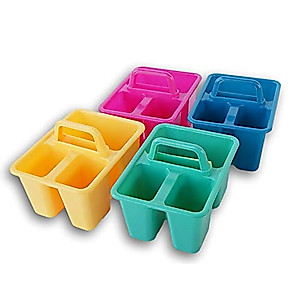 Greenbrier International Miniature School Caddy Tote Set - 4 Count - Colors Vary