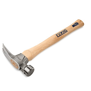 ESTWING Pro California Hammer - 23 oz Rip Claw Hammer with Milled Face & Hickory Wood Handle - MRW23LM