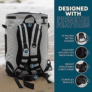 Earth Pak Loch Series Cooler Backpack - Holds 24 Cans, Waterproof, Comfortable, Extra Storage