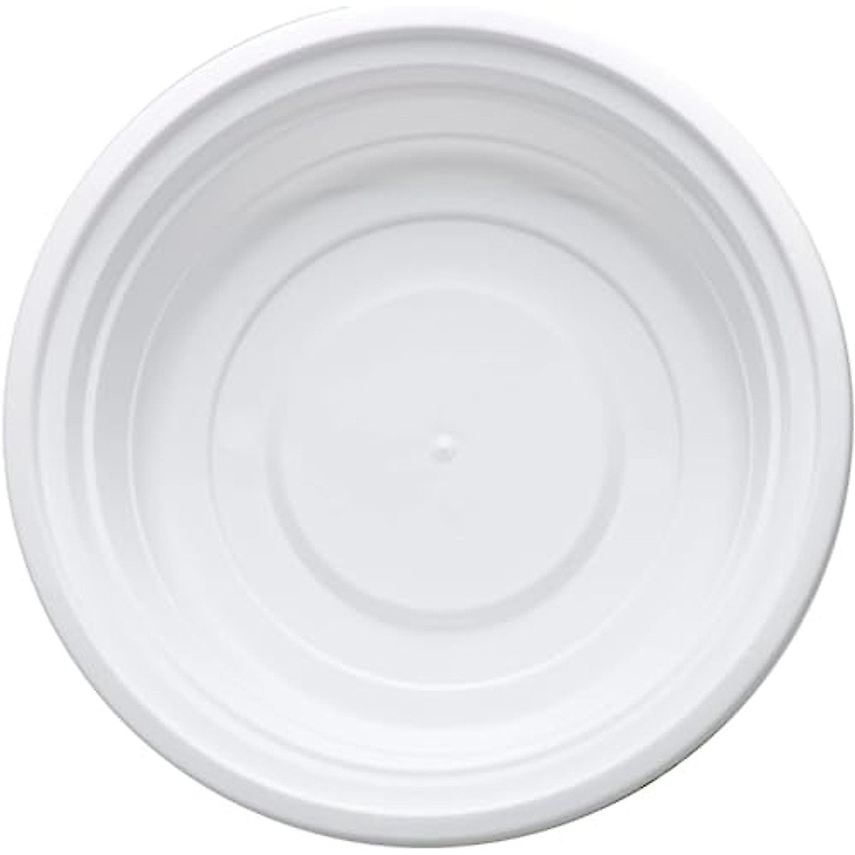 BULK White BIG Container REUSABLE Bowl Meal Food Prep Round Microwavable Heavy Weight bulk Container with Lid, Reusable Plastic (48, Circular, 150, WPC48-150pk)