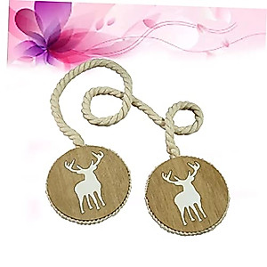 Garneck Valance Curtains Window Curtains Curtain Hooks for Drapes Window Shade Curtain Tiebacks Curtain Holdbacks Window Curtain Holders Curtains Magnetic Tie Hook up Cotton Thread