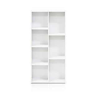 Furinno Bookcase, Computer Desk and Storage Bundle (White/Black)