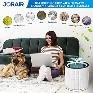 VK-6067B H13 True HEPA Replacement Filters Compatible with HOKEKI VK-6067B and Vremi Air Purifier, 3-in-1 Filtration System, 2 Pack