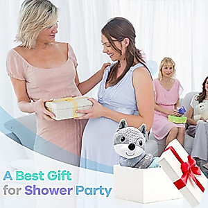 MONSTIME Car Seat Toys Newborn Toys, Stroller Toys Baby Toys 0-3 Months Infant Toys, Baby Toys for Carseat Stroller Crib with Music Rattle, Baby Toys for 0 3 6 9 12 Babies Boys Girls Enfants (Gray)