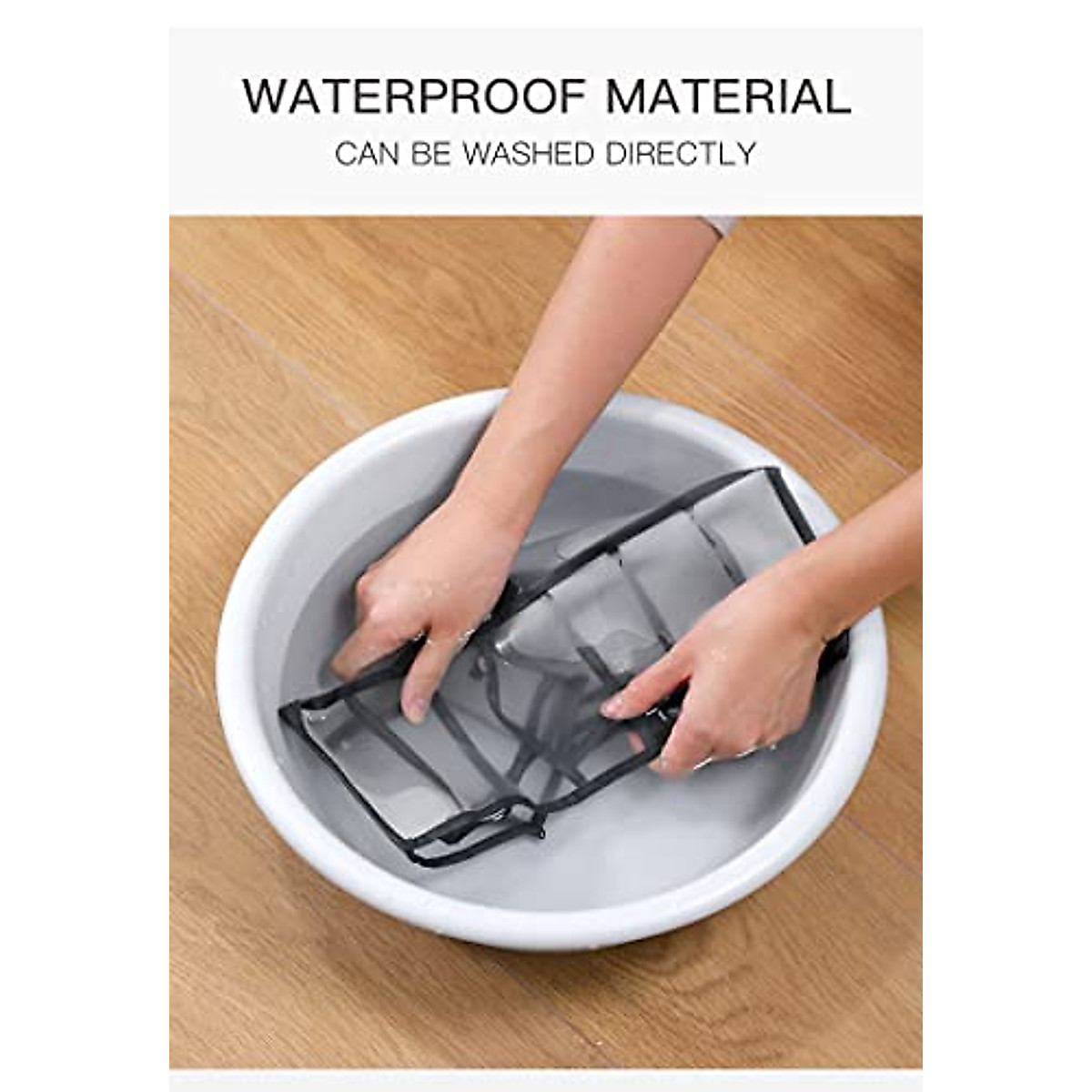 JOSEFA 3 PCS UNDERWEAR STORAGE ORGANIZER. Bra, Panties, Leggings Foldable Type Mesh Nylon Drawer or Closet. Convenient Save Space Storage Box Folding for Drawers (6/7/11 Grid, Gray).