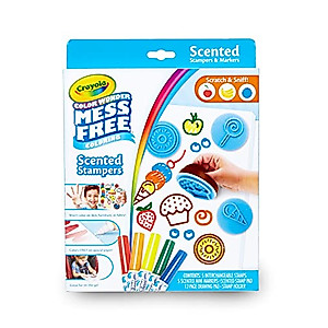 Crayola Color Wonder Scented Markers & Stamps Set, Mess Free Coloring for Toddlers, Gifts for Kids 3+