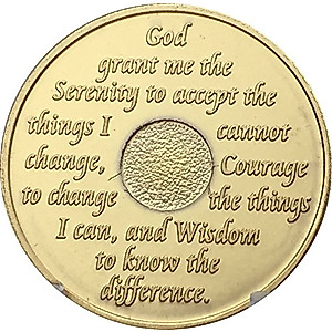 19 Year AA Medallion Camo Gold Plated Anniversary Chip Camouflage Color