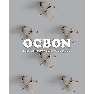 OCBON Ultra Thin Sanitary Pantyliners (Regular, 15.5cm, 40 Counts) - Ultra Thin, Unscented 100% Organic Cotton Panty Liners for Women. Chemical-Free, Extra Soft, Ideal for Sensitive Skin.