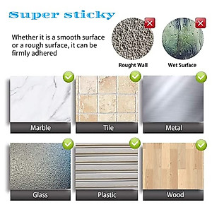 Grafken 4Pcs Wall Mount Phone Holder with Hooks,3M Adhesive Mobile Phone Charging Stand Holders, Remote Control Storage Box for Bedroom, Kitchen, Bathroom, Office and More (White)