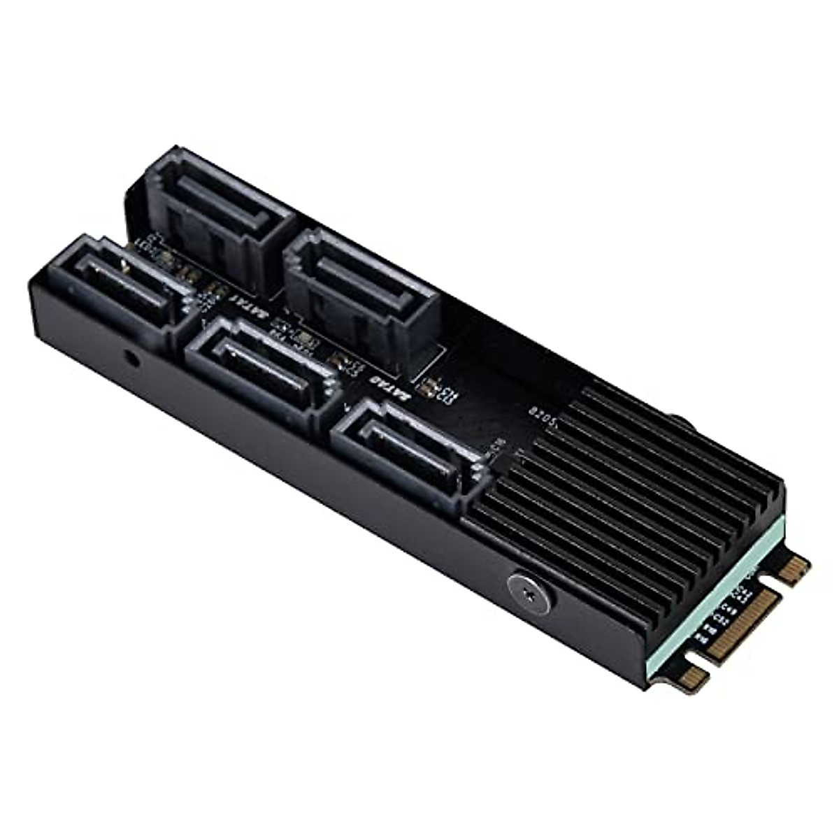 SilverStone Technology ECS07 5-Port SATA Gen3 6Gbps Non-RAID M.2 PCIe Storage Expansion Card, SST-ECS07