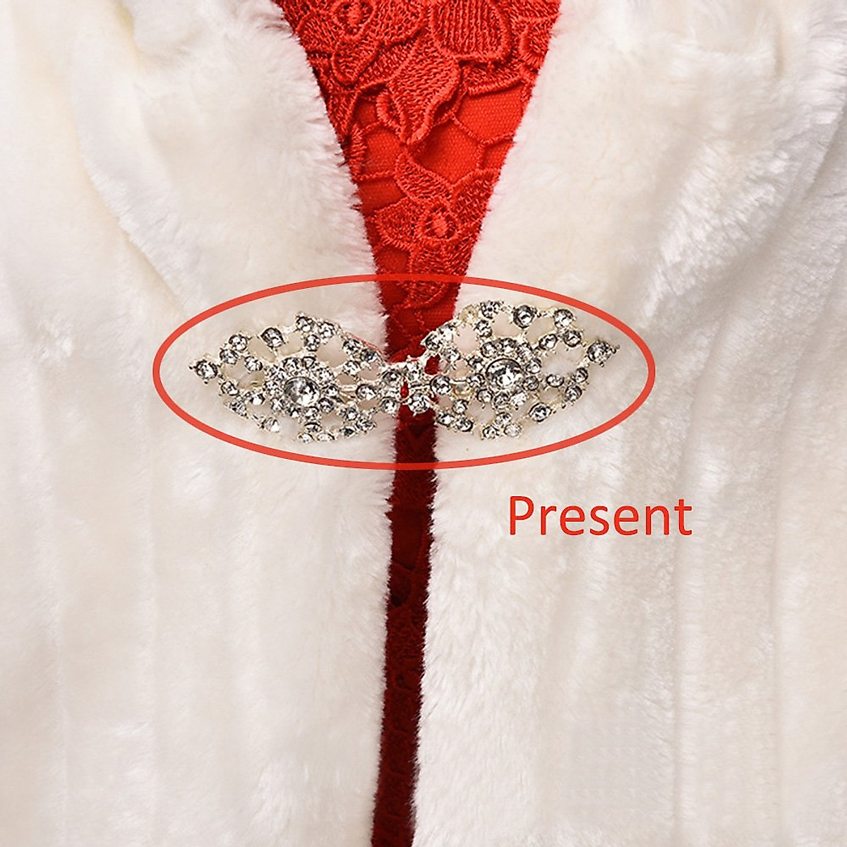 BIBOSS Faux Fur Shawls and Wraps,Thicken Winter Warm Scarf Wrap Shawl Shrug Fur Stole for Wedding Evening Party Prom Banquet