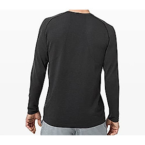 Lululemon Athletica Mens Metal Vent Tech Long Sleeve Shirt(Deep Coal, XL), X-Large