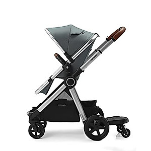 Mompush Ultimate2 Rider Board, Smooth Wheel Ride-On Stroller Board, Non-Skid Surface, Holds up to 50 Pounds