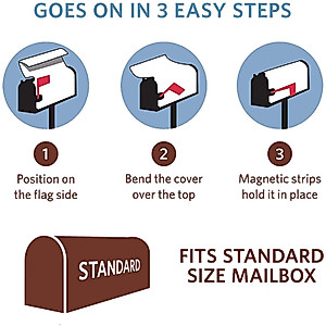 Winter Mailbox Covers Magnetic Bird Mailbox Cover Winter Mailbox Cover Magnetic Mailbox Wraps Standard Size 18" X 21" Holiday Garden Mailboxs Decorations for Outside