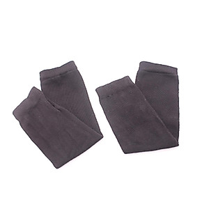 UPSTORE Fingerless Elastic Arm Sleeve Winter Warmer Armsleeve Cuff for Ladies Women Girl Color Light Grey (Black)