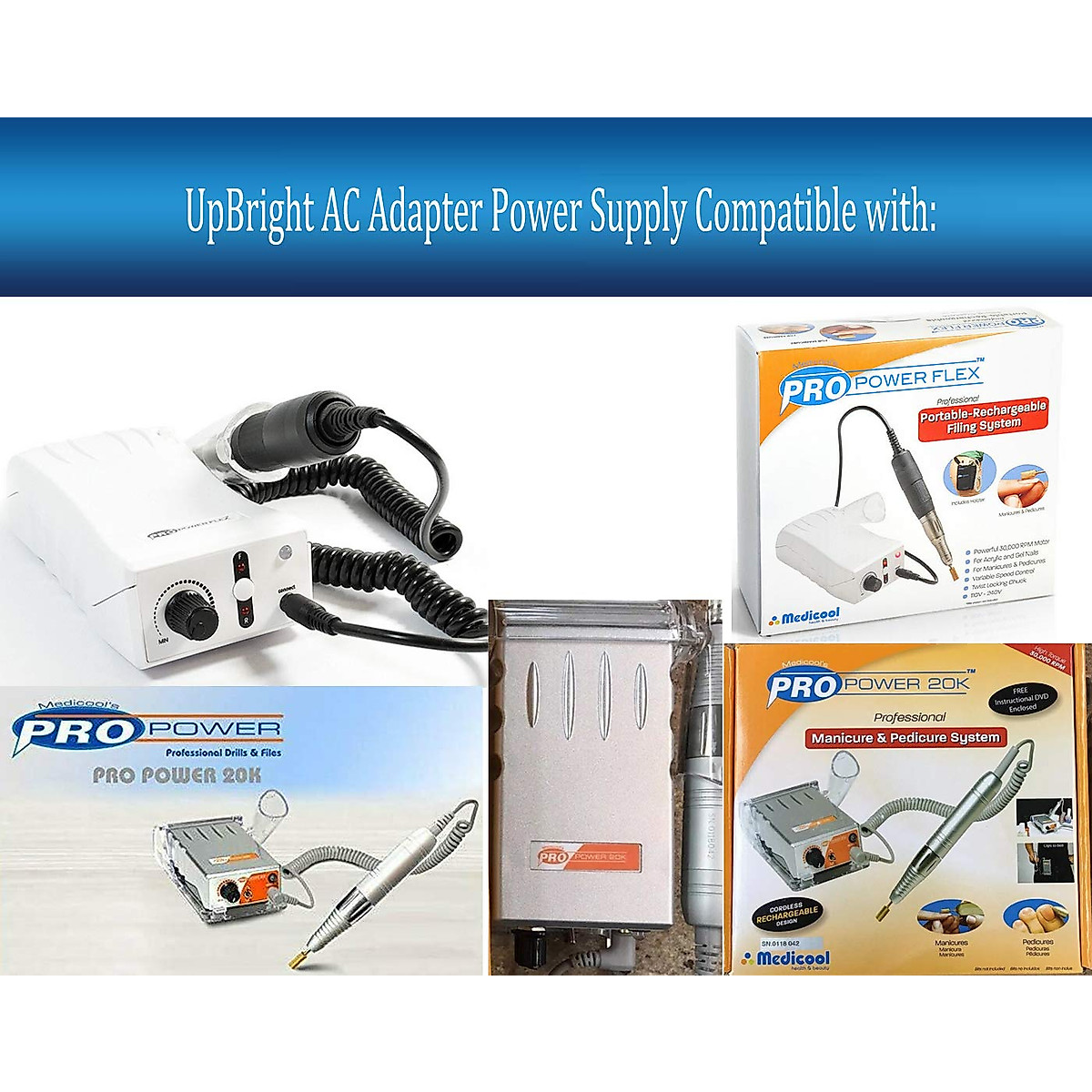 UpBright 30V AC/DC Adapter Compatible with Medicool Pro Power 20k PPFLEX PP Flex ProPower Flex Portable Nail File YS YS04-300100D YS04-3001000 TDX-3001000 XY XY36S-3001000Q-UW 30VDC 1A Supply Charger