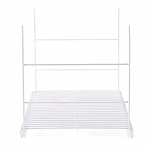 Rubbermaid Universal Closet 24 Inch Long Durable Steel Custom Wire Hanging Added Storage Shelf Accessory, White
