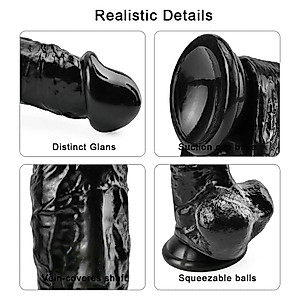 Novelty 9.05 inches Premium Realistic Classic Dick Wand with Strong Suction Cups Used for Women and Couple-QF77