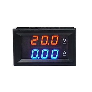 Taidacent Modbus RTU Power Monitor Energy Meter DC Voltage Current Meter Ammeter RS485 TTL Isolated 100V 5A 10A 50A 100A Dual LCD Display (100V10A_Modbus Protocol_485 Isolation)