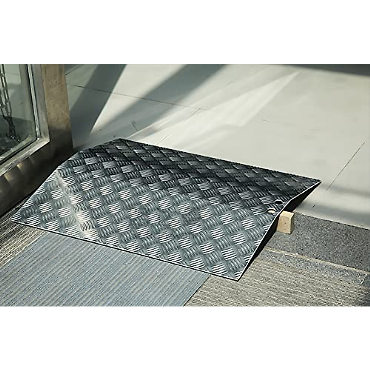 GUENZO Threshold Ramp, Threshold Transition Ramp for Home Steps Scooter, Heavy Duty Non Slip Wheelchair Ramp, Doorway Access Non Skid Ramps, Curved Bridging Ramps (Size : 6cm/2.5in Rise)