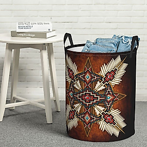 Native American Laundry Hamper Native Laundry Baskets Large Clothes Hampers Dirty Clothes Storage Hamper Bag