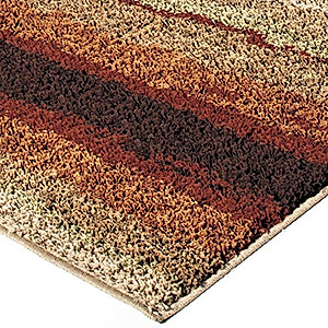 Orian Rugs Impressions Shag Sundown Area Rug, 7'10" x 10'10", Red