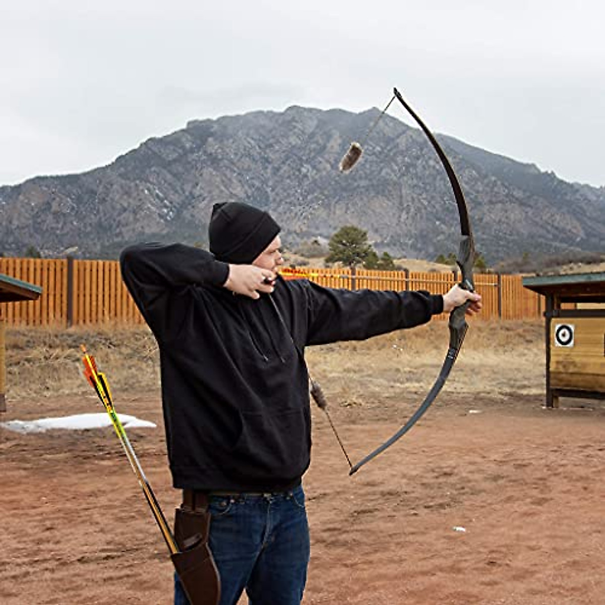 Shatterproof Archery Beaver Fur Bowstring Silencers Bow String Silencers for Recurve & Longbow