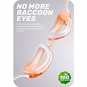 CAPAS Kids Swim Goggles, Pack of 2 Waterproof Anti-Fog Anti-UV Water Pool Swimming Class Goggles for Boys Girls Age 4-12